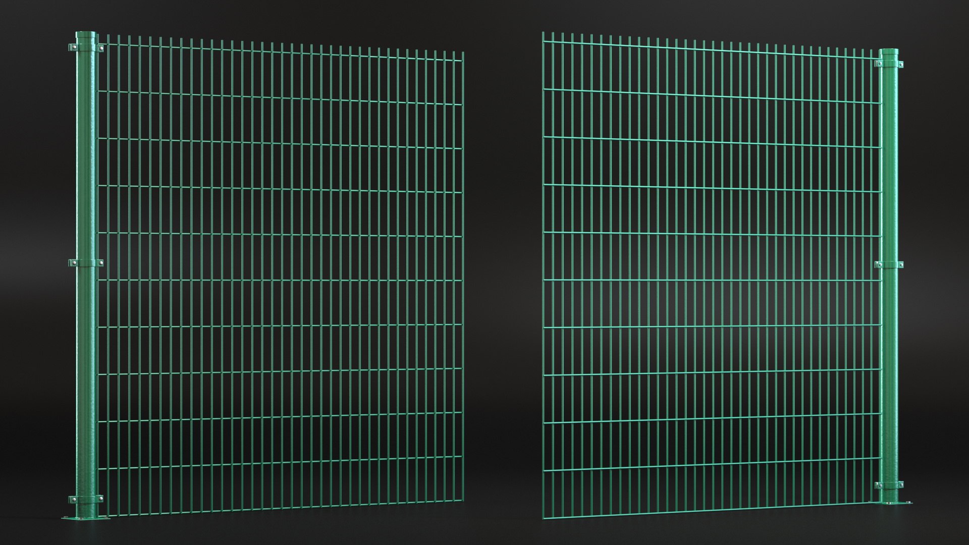 Mesh Fence Panel Green model - TurboSquid 1954852