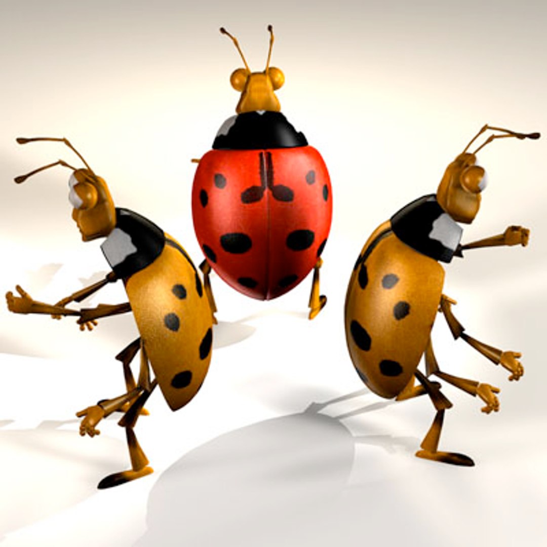 3d Ladybug Cartoon Character Model
