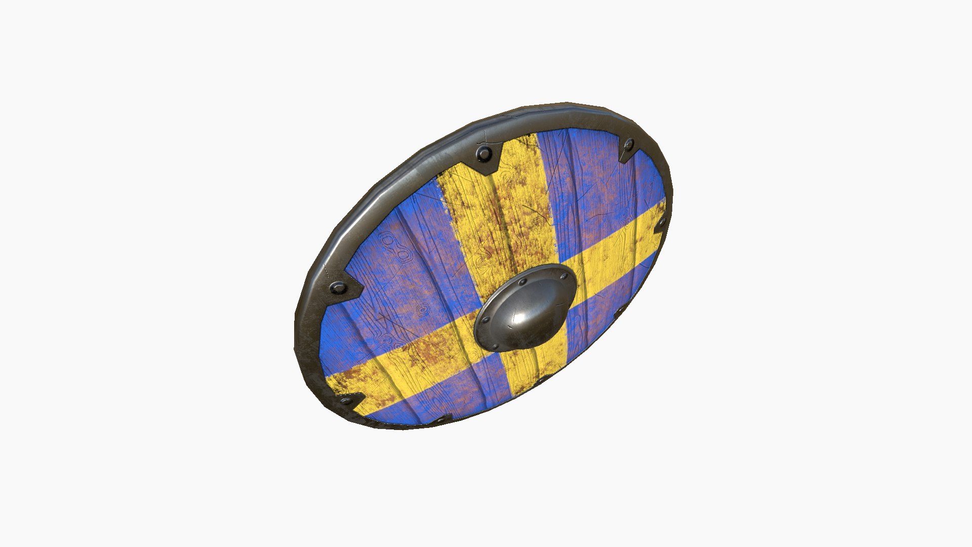 Viking Shield A07 Sweden - Character Weapon Design 3D - TurboSquid 2234782
