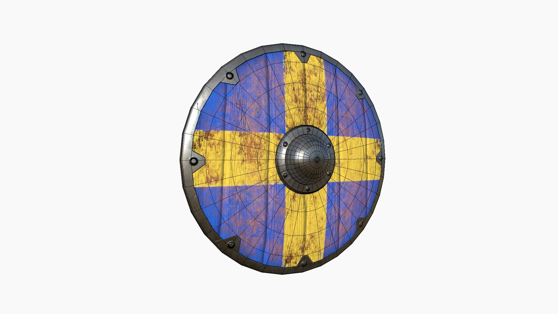 Viking Shield A07 Sweden - Character Weapon Design 3D - TurboSquid 2234782