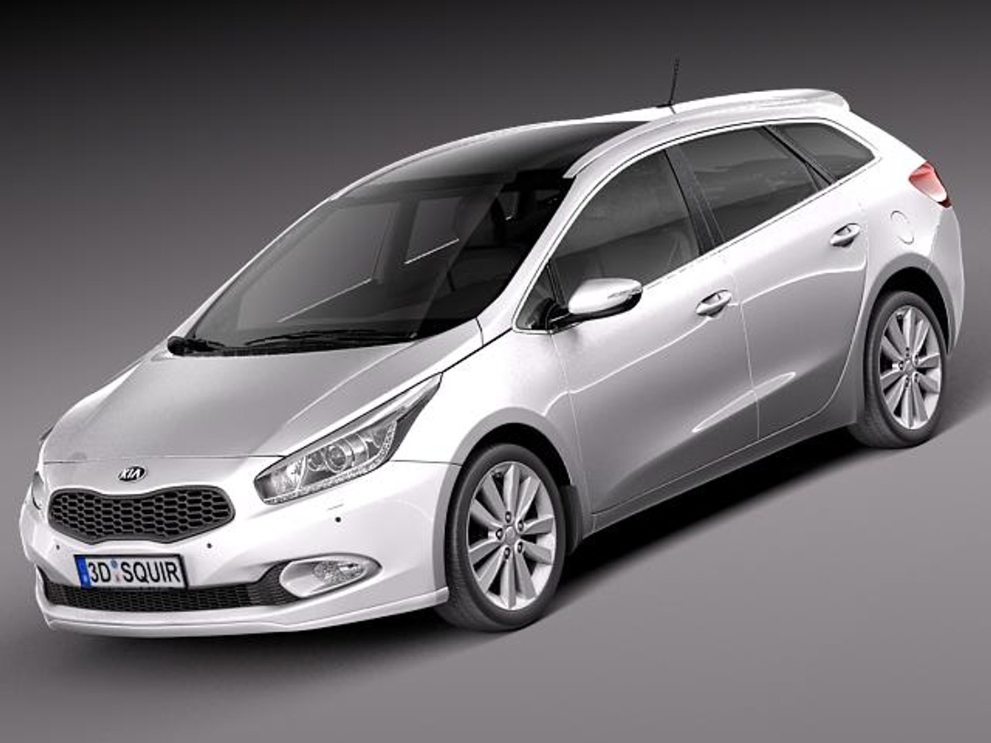 Kia Ceed 2013 Sw 3d Model