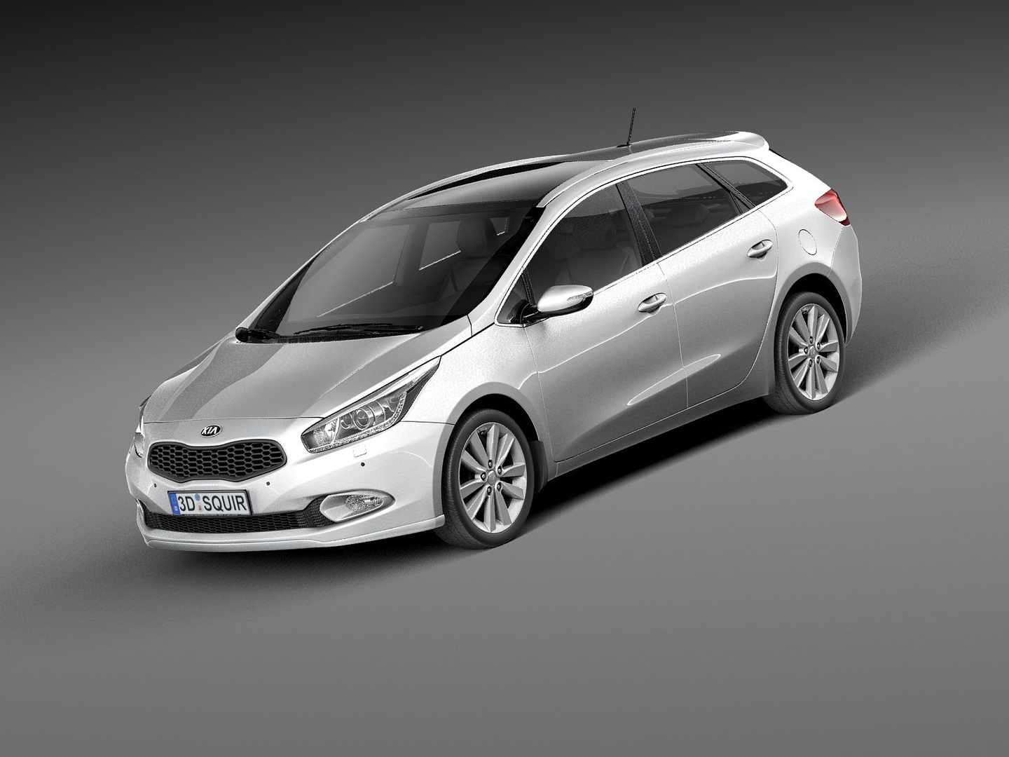 Kia Ceed 2013 Sw 3d Model