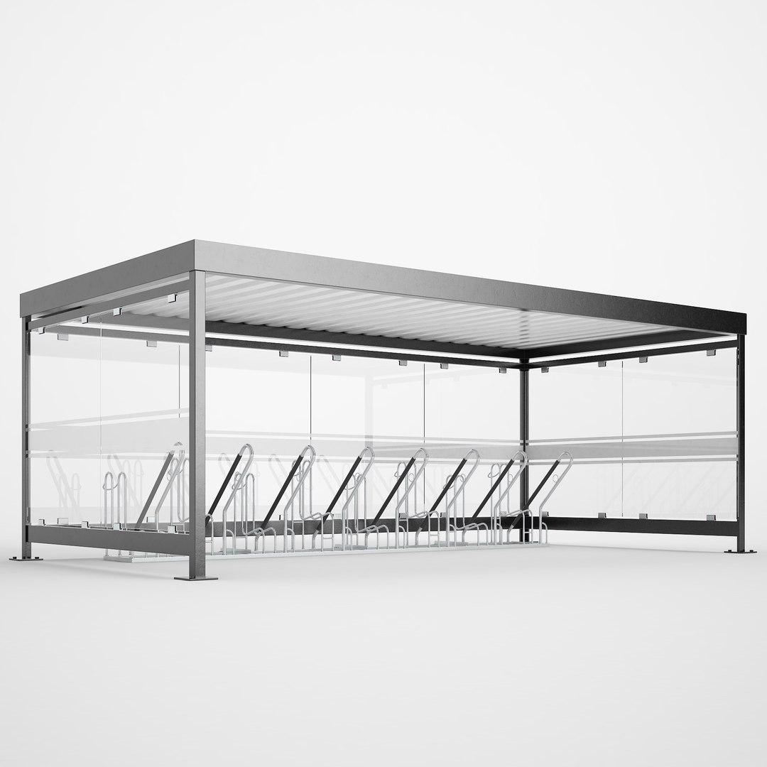 3D Bicycle Parking Rack 03 - TurboSquid 2163846