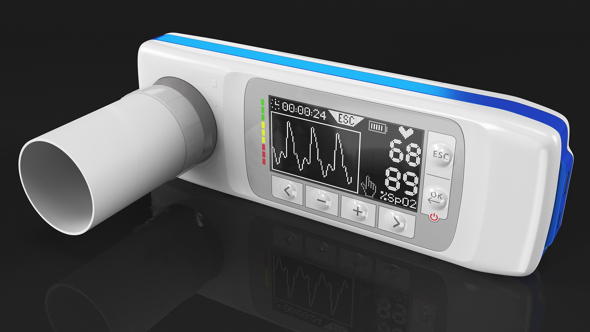 3D handheld digital spirometer model - TurboSquid 1635702