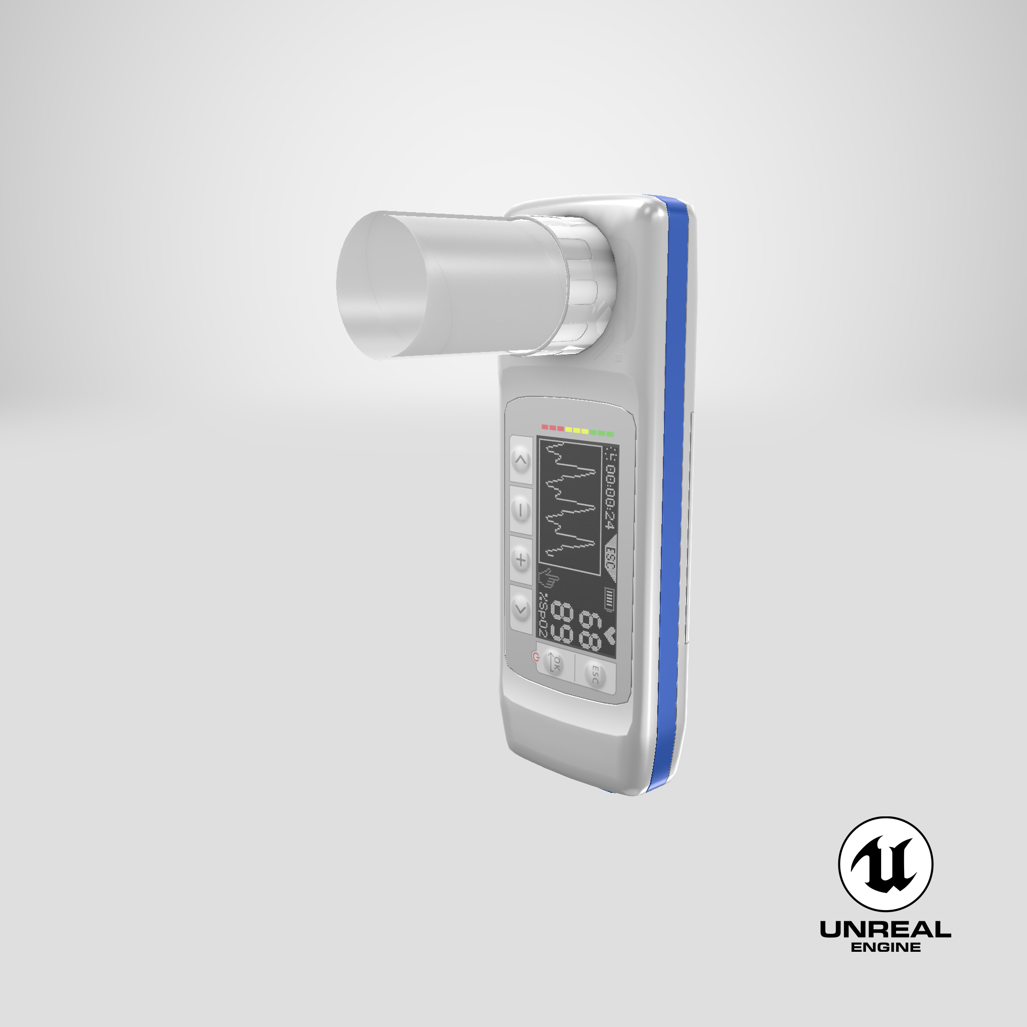 3D handheld digital spirometer model - TurboSquid 1635702