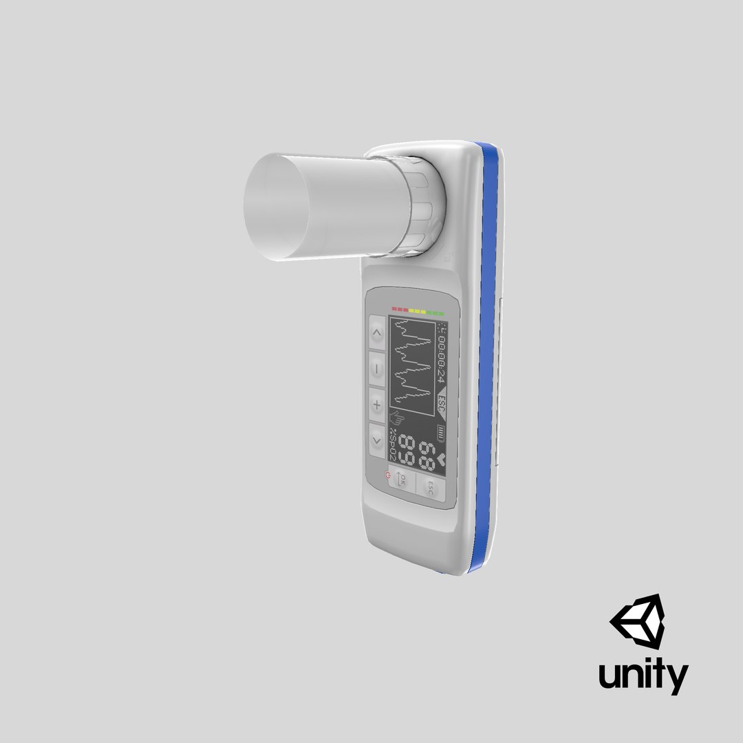 3D handheld digital spirometer model - TurboSquid 1635702