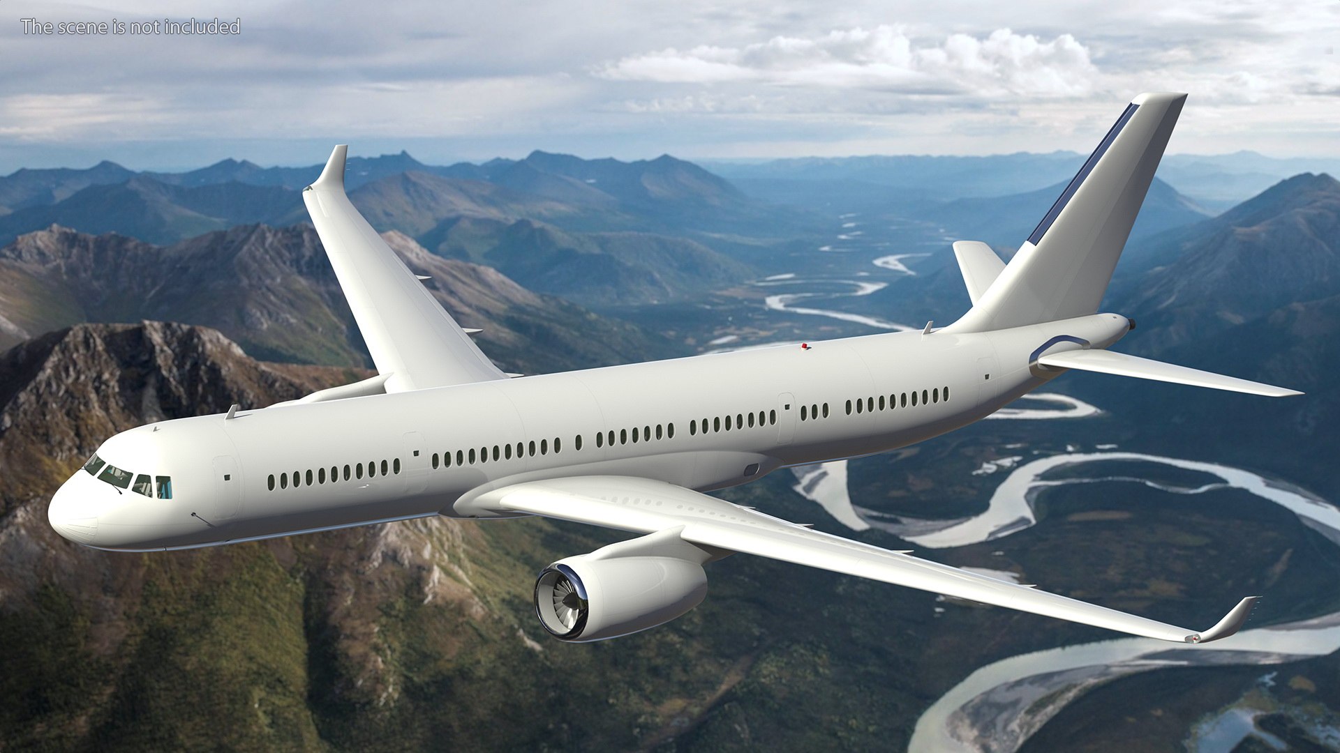 3D Narrow-Body Jet Airliner Blank Livery Flight - TurboSquid 1951596