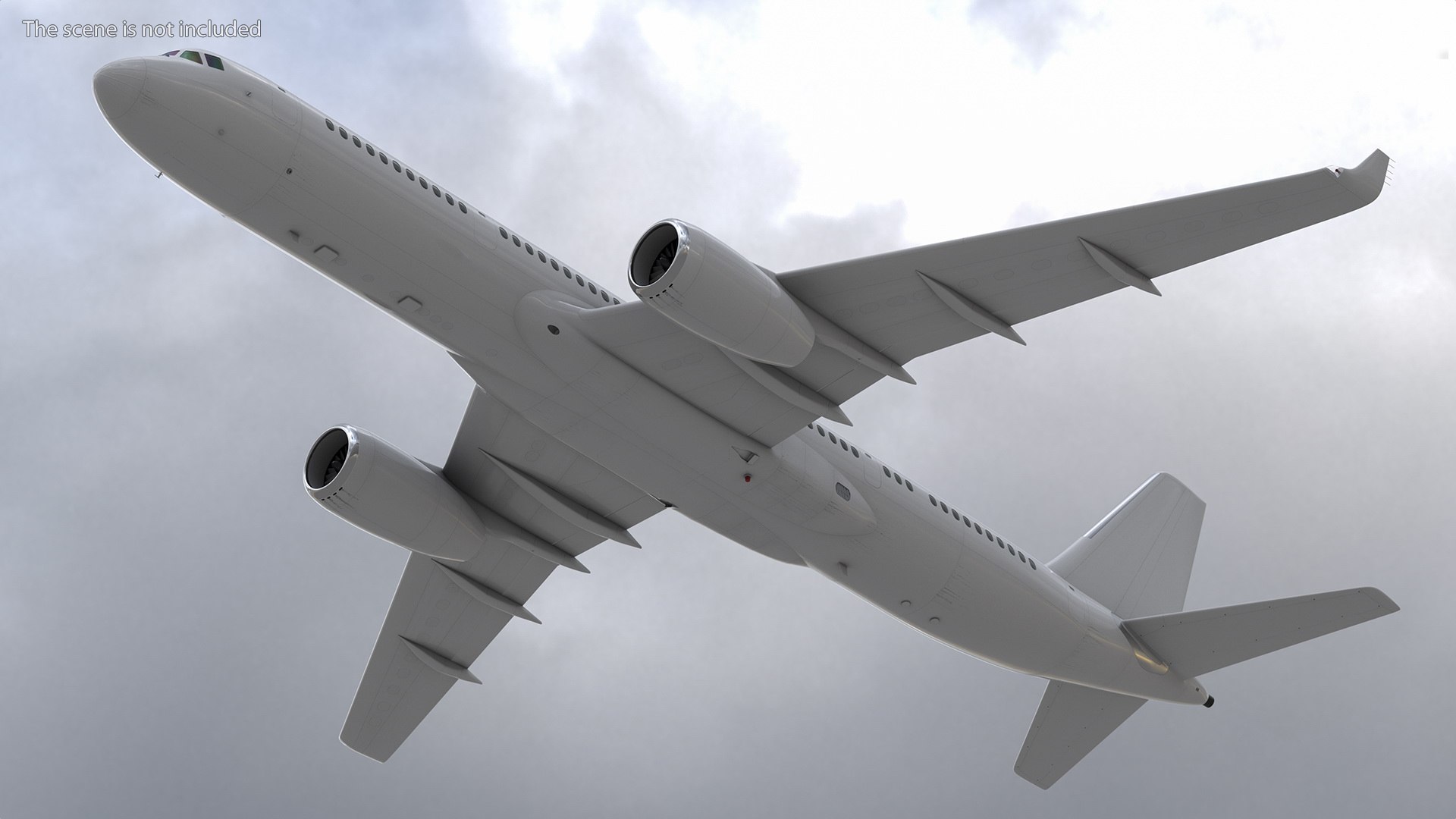 3D Narrow-Body Jet Airliner Blank Livery Flight - TurboSquid 1951596