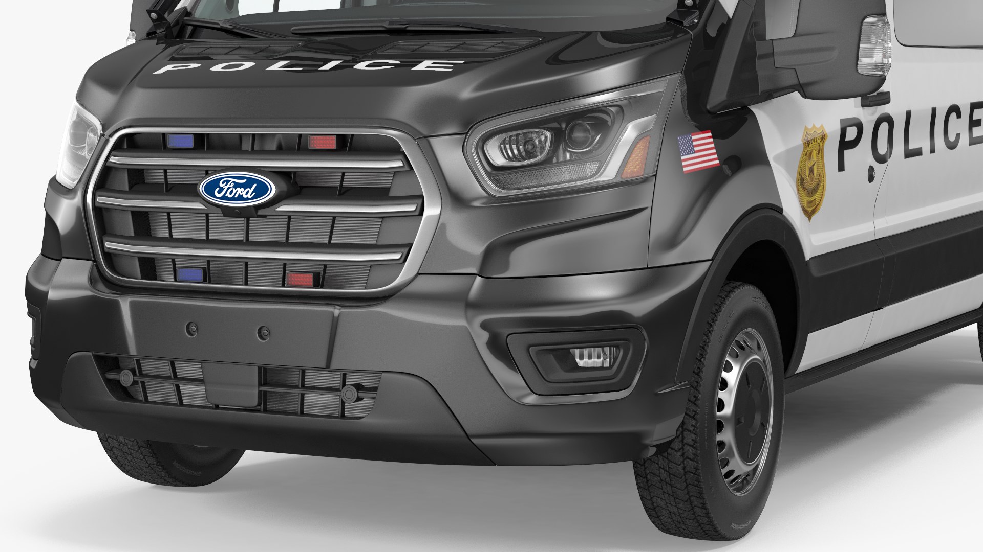 Police Ford Transit 2020 Simple Interior model - TurboSquid 1860926