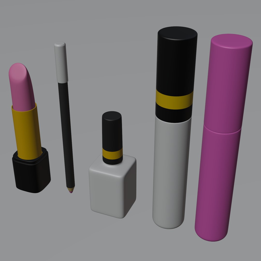 3D Cosmetics Set Eyeliner - TurboSquid 1563636