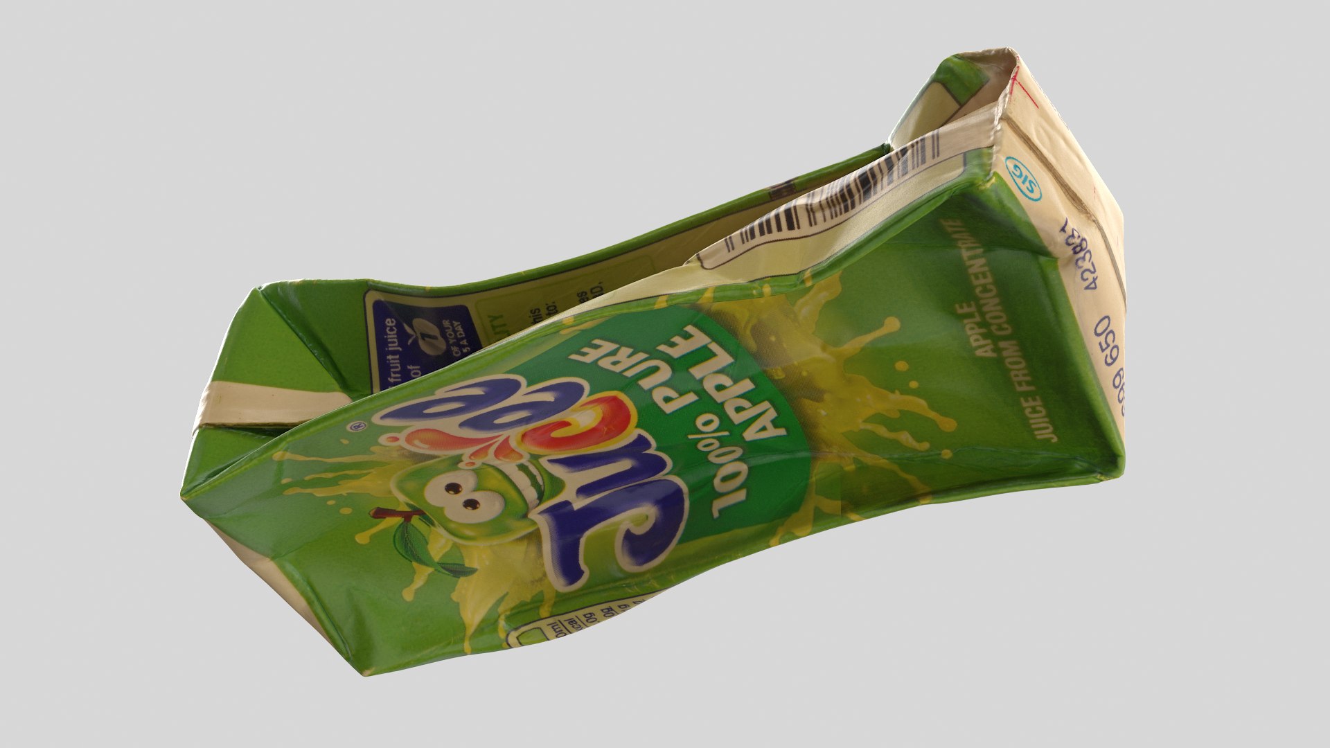 3D Trash Juice Carton 01 - TurboSquid 1862323