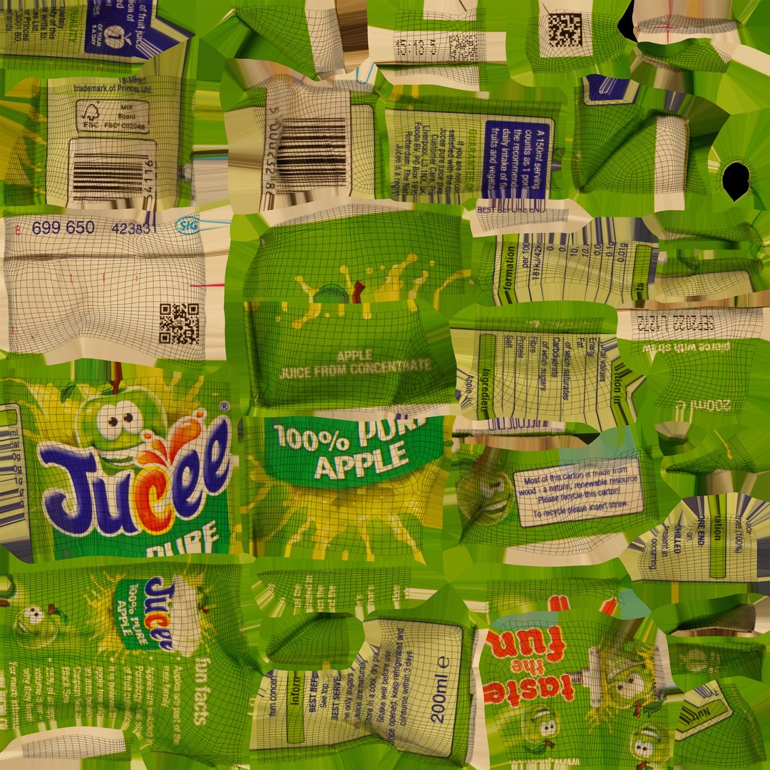 3D Trash Juice Carton 01 - TurboSquid 1862323