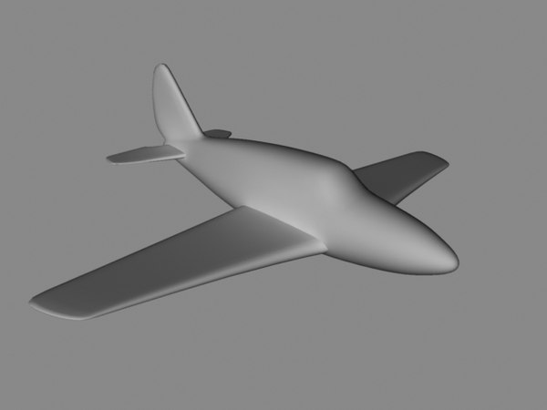 3D OBJ airplane aircraft