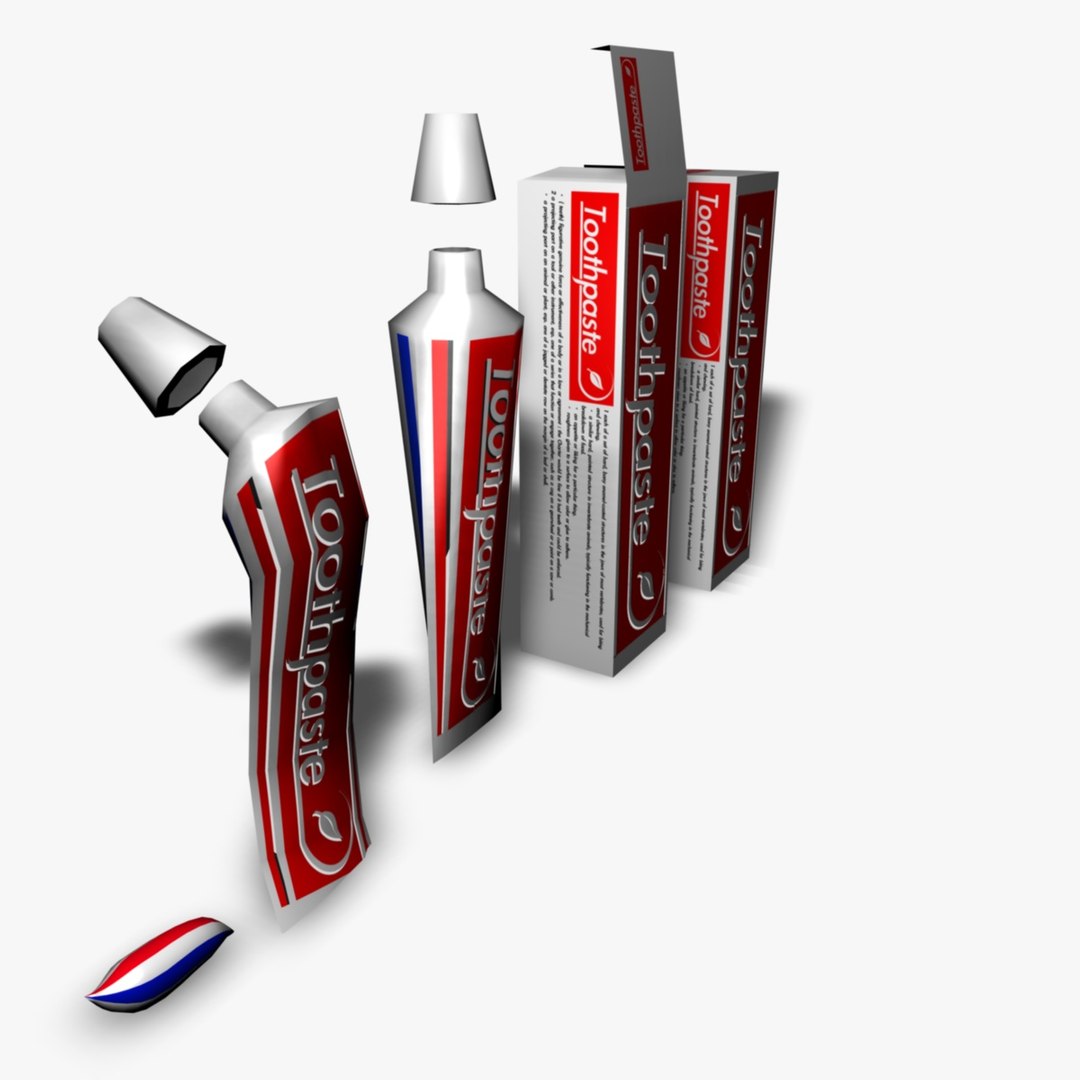 3d Model Toothpaste Packaging