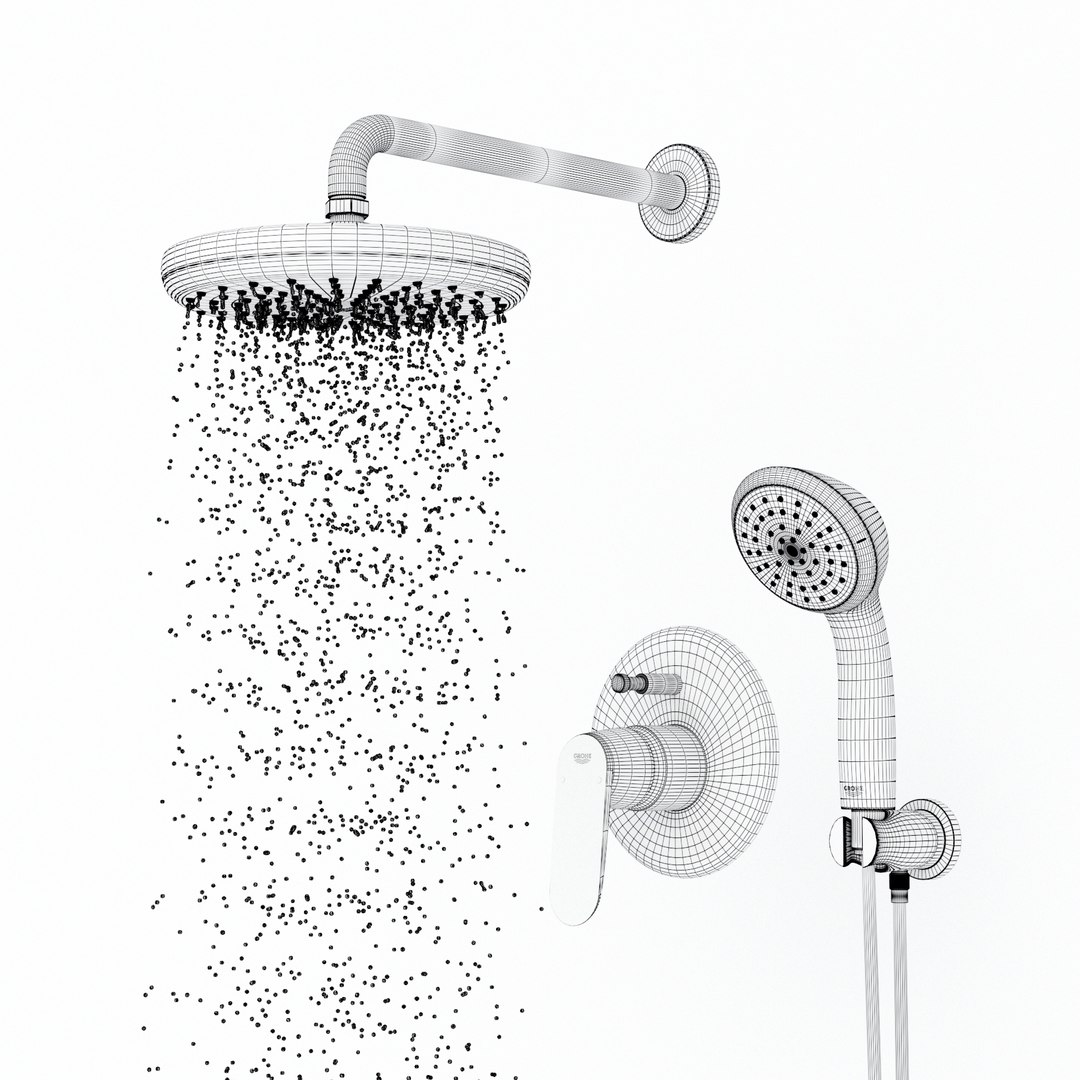 Eurosmart Cosmopolitan Shower Grohe Model - TurboSquid 1503726