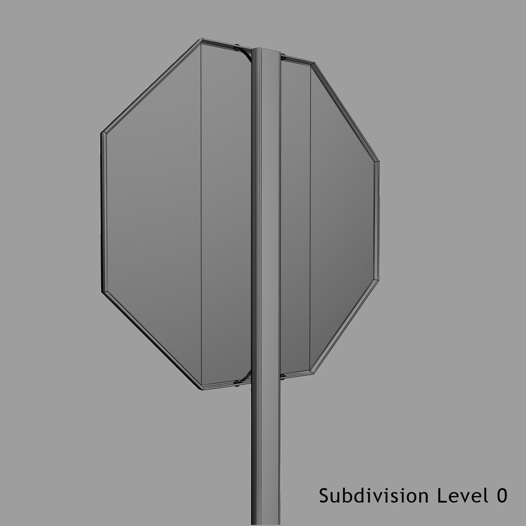 3d Model Stop Sign