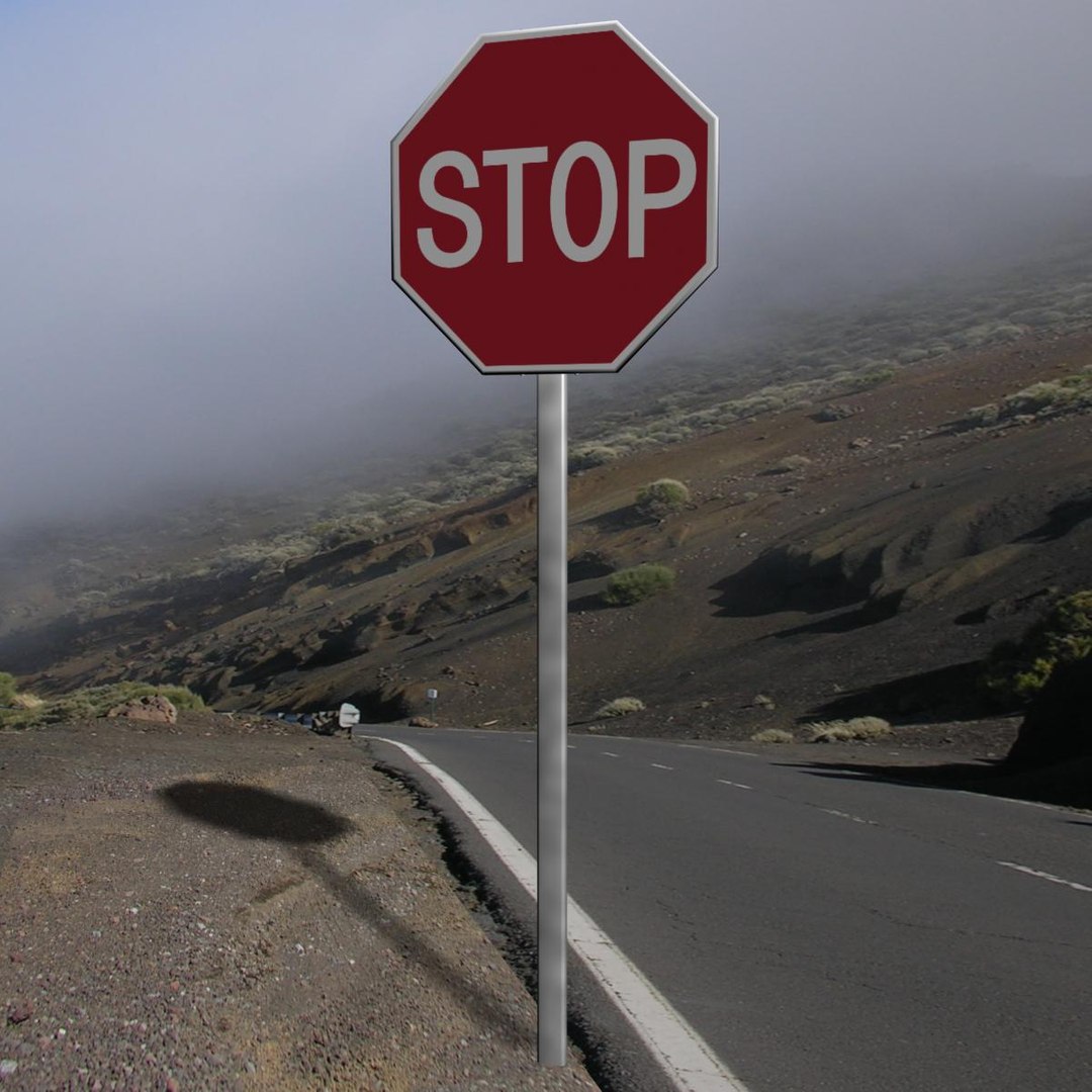 3d Model Stop Sign