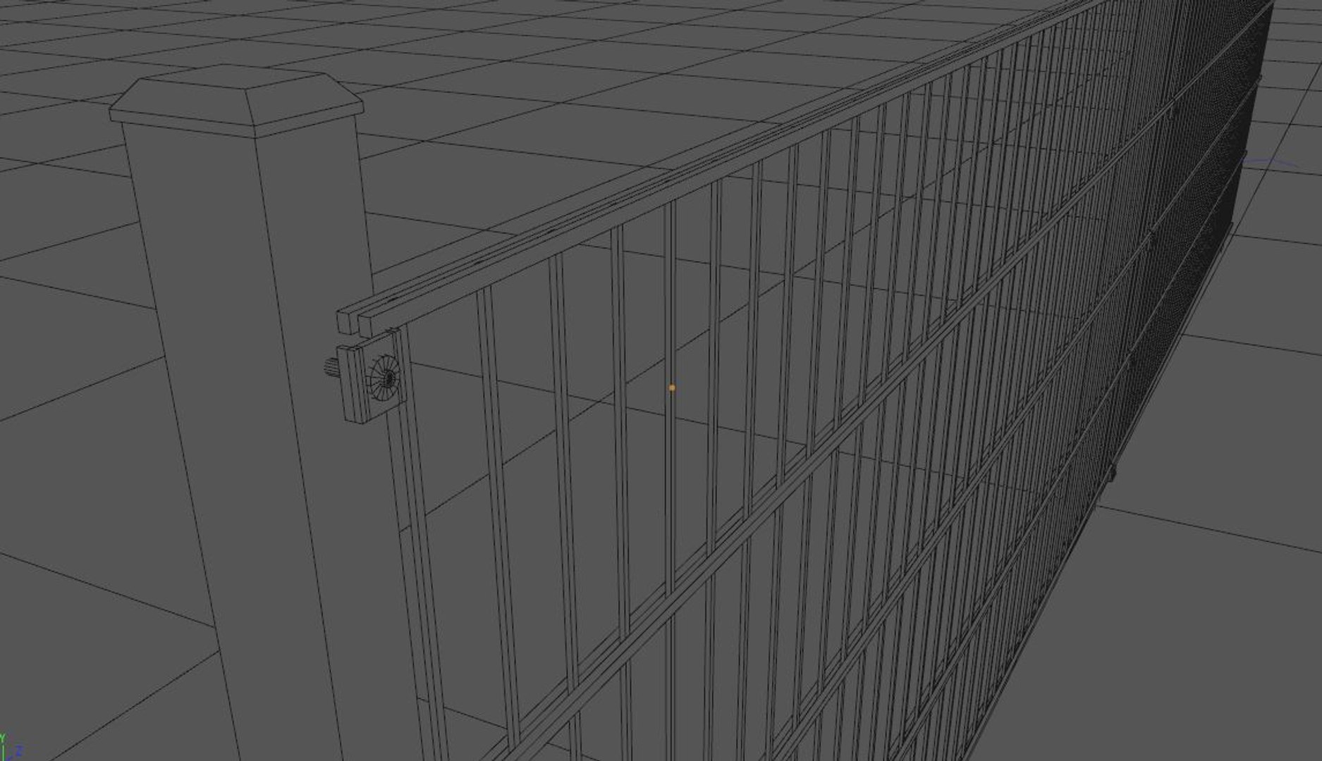 Doppelstabmattenzaun double matt fence 3D model - TurboSquid 1317802