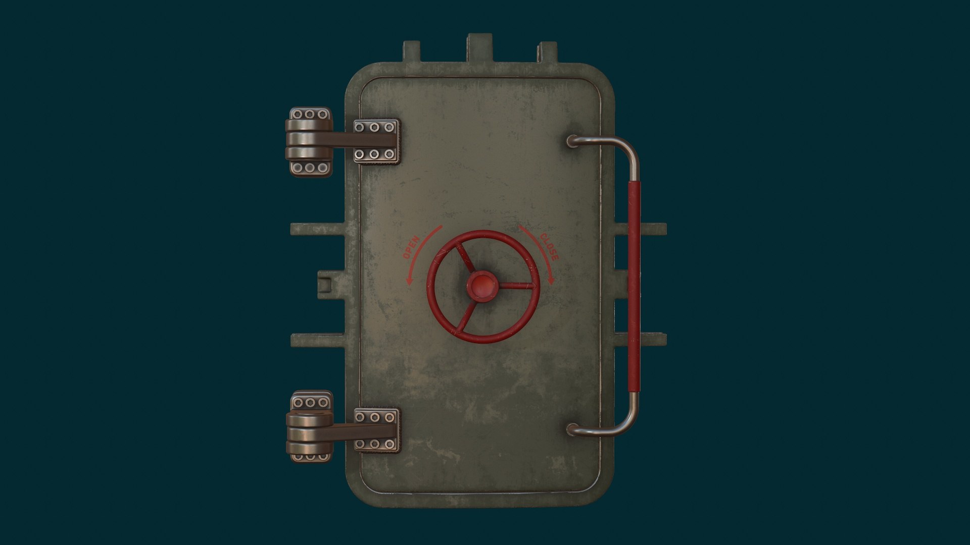 3D Bunker Door Model - TurboSquid 1805698