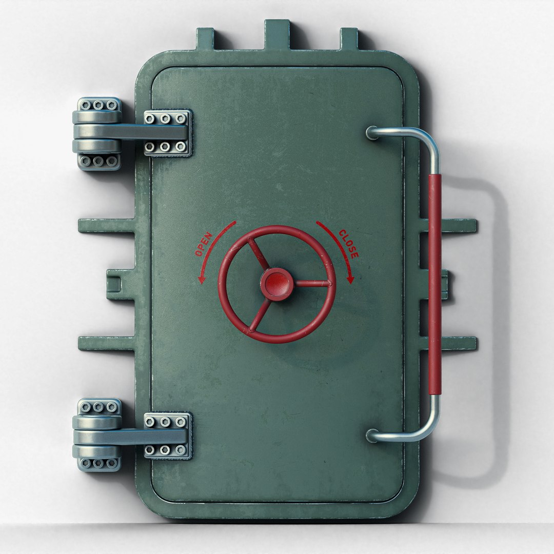 3D Bunker Door Model - TurboSquid 1805698