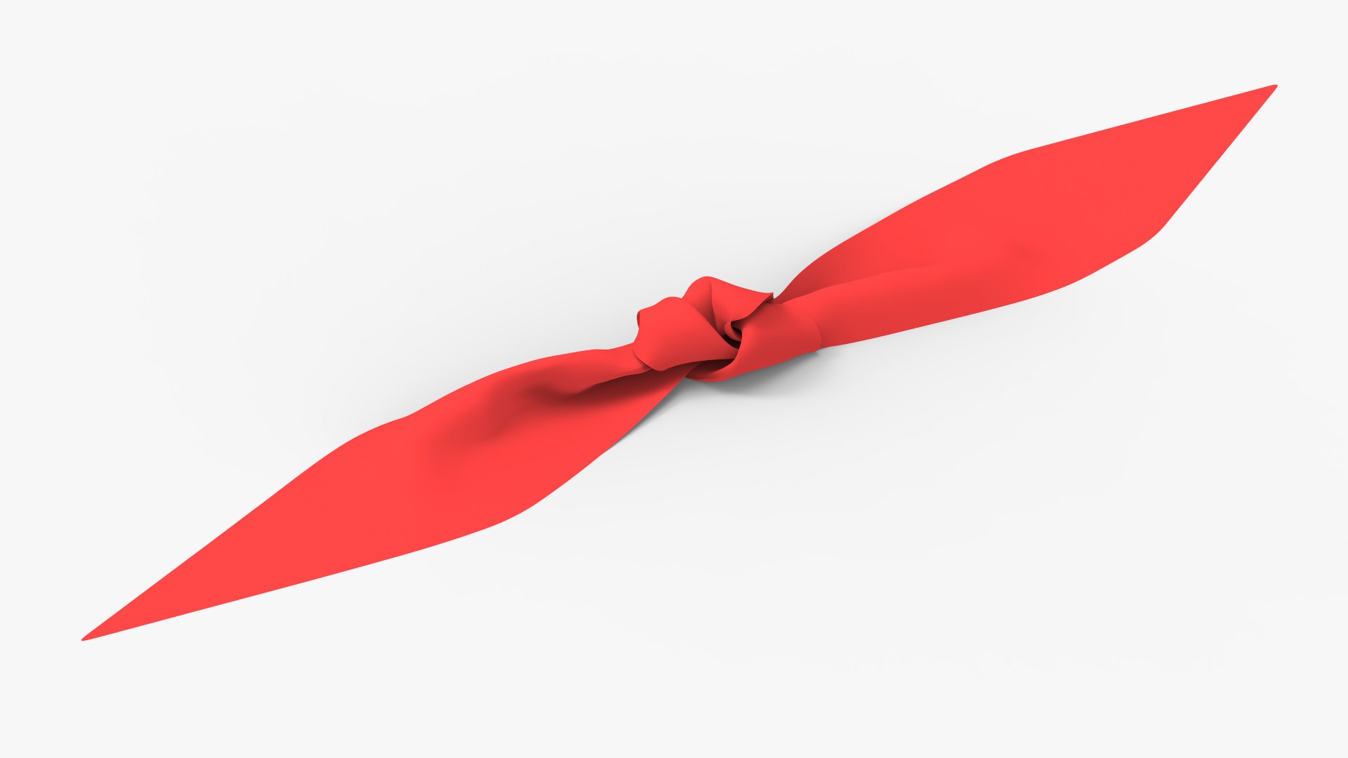 Simple Ribbon Bow 3D - TurboSquid 2104344