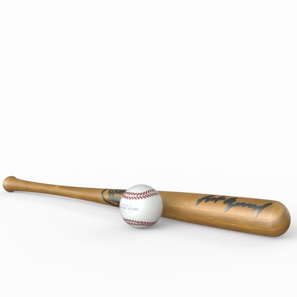 3d baseball bat ball model