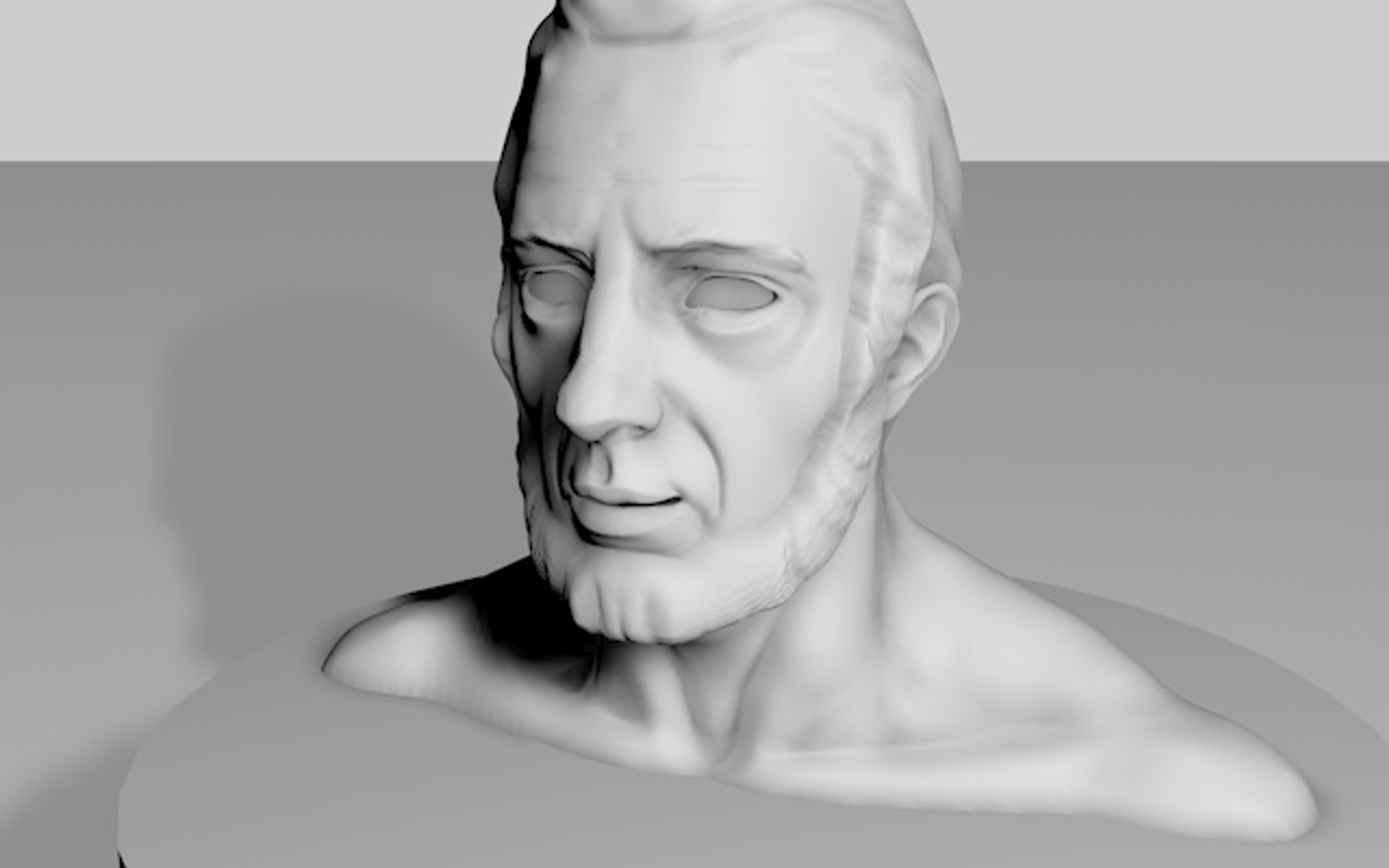 abraham statue 3d 3ds