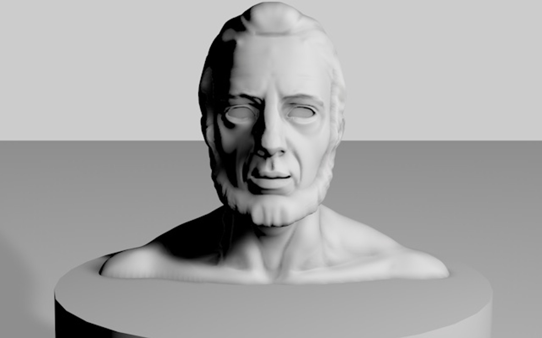 abraham statue 3d 3ds