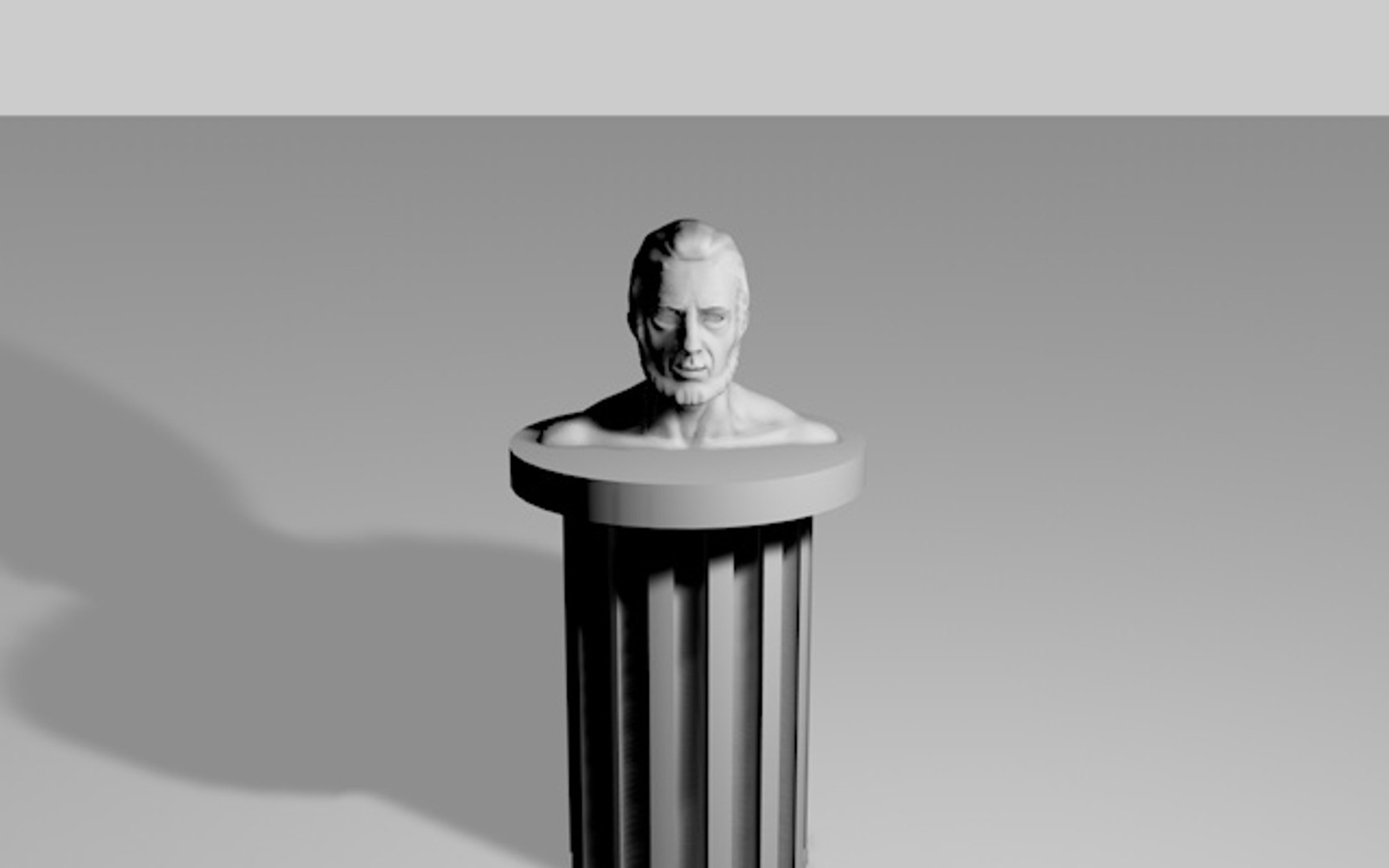 abraham statue 3d 3ds