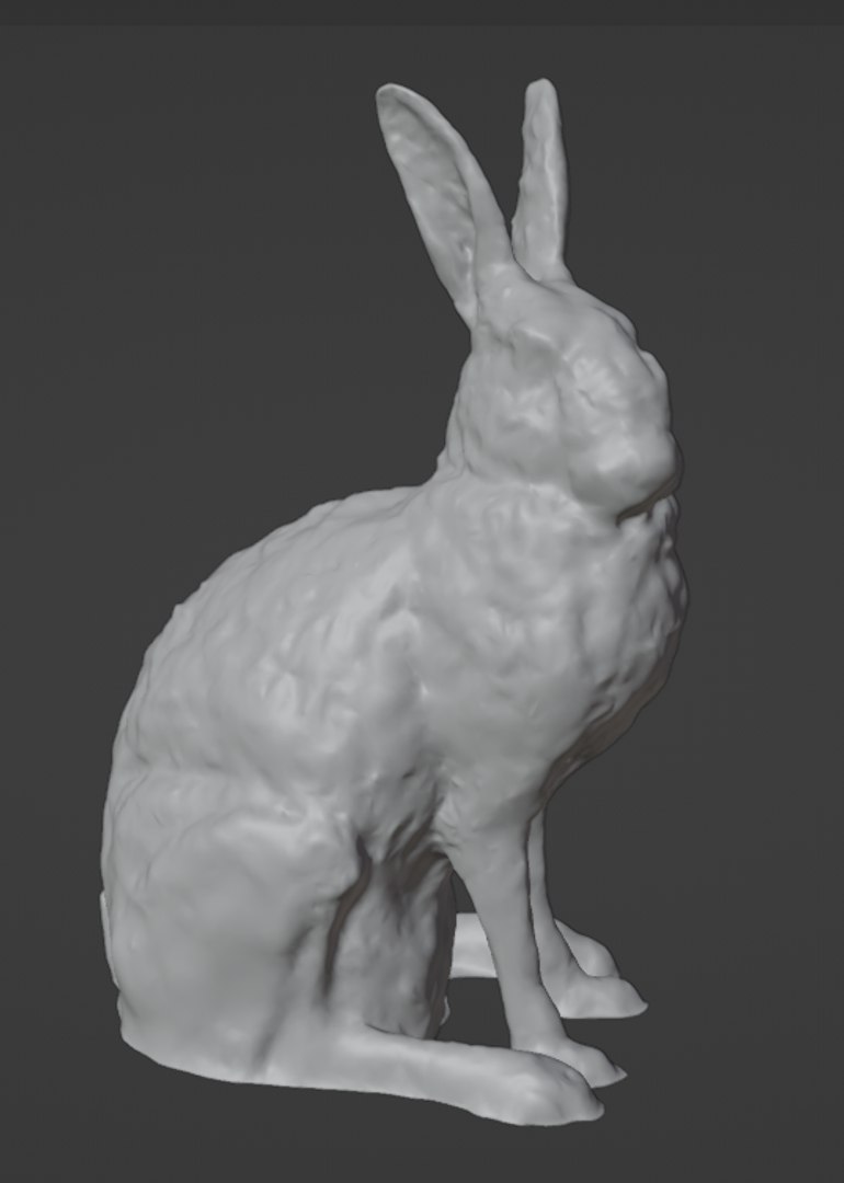 3D Realistic Hare Figure - TurboSquid 1995126