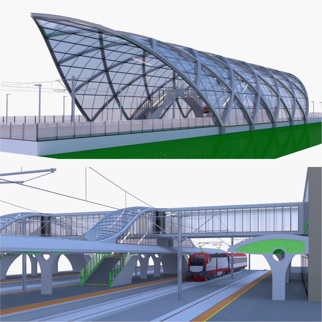 3D Railway Stations Collection - TurboSquid 2042405