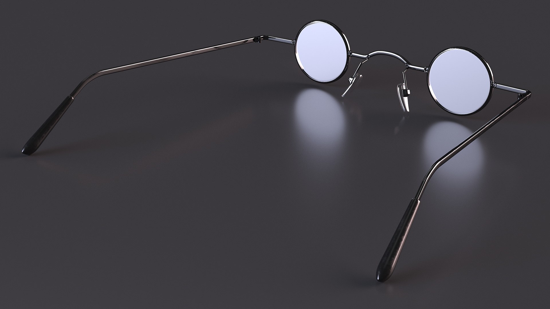3D Super Small Round Glasses Model - TurboSquid 2208835
