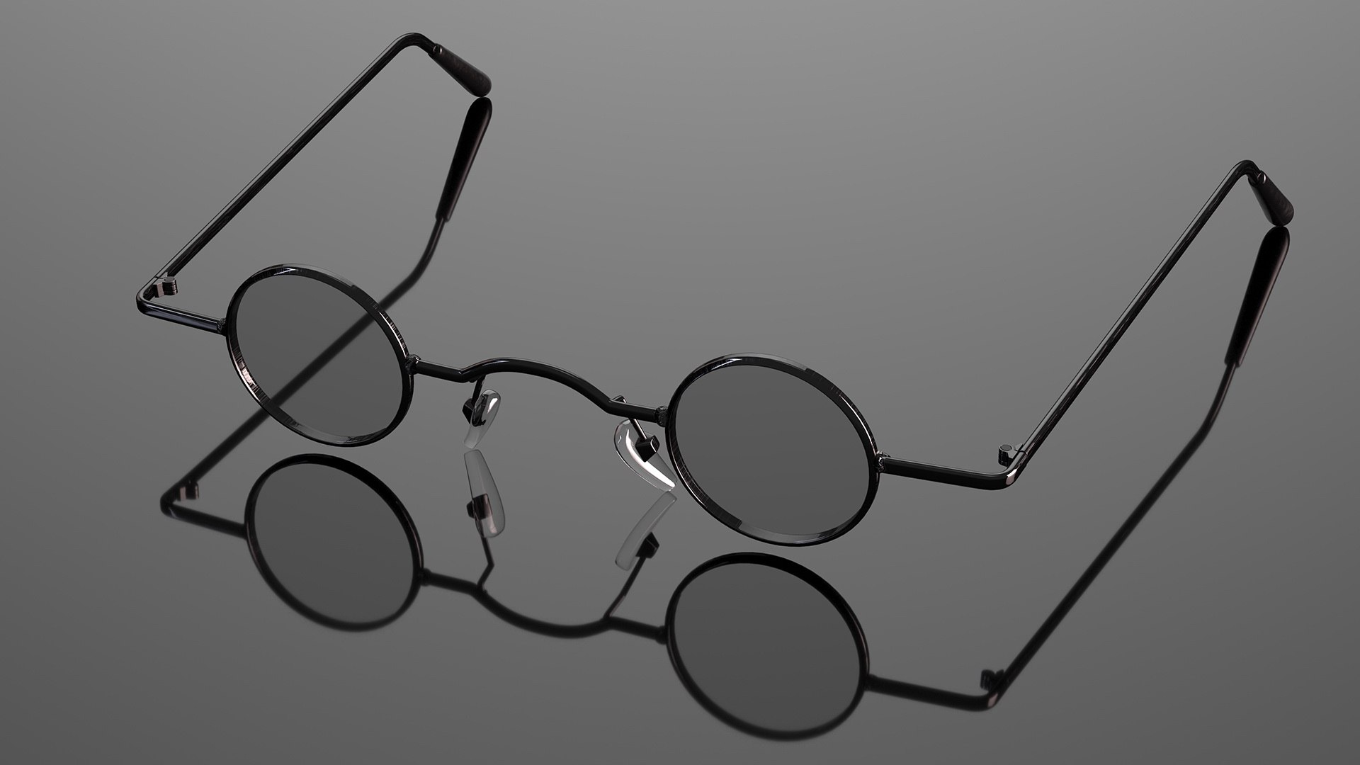 3D Super Small Round Glasses Model - TurboSquid 2208835