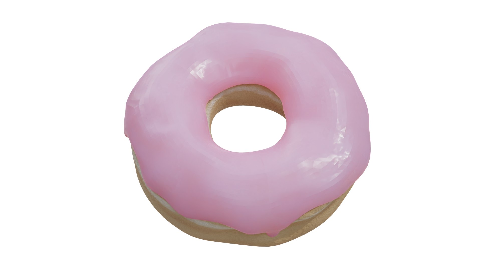Pink Donut 3D Model - TurboSquid 1986333