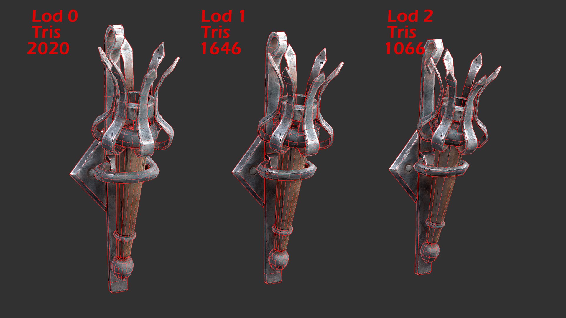 Stylized Castle Torch Model - TurboSquid 1756880