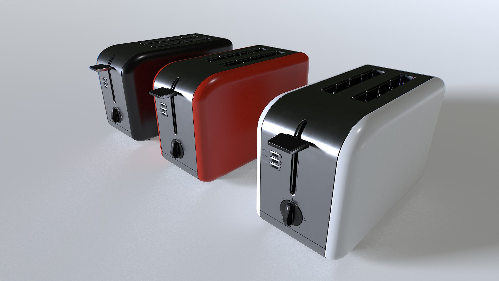 Toaster Set 1 3D Model - TurboSquid 2352314