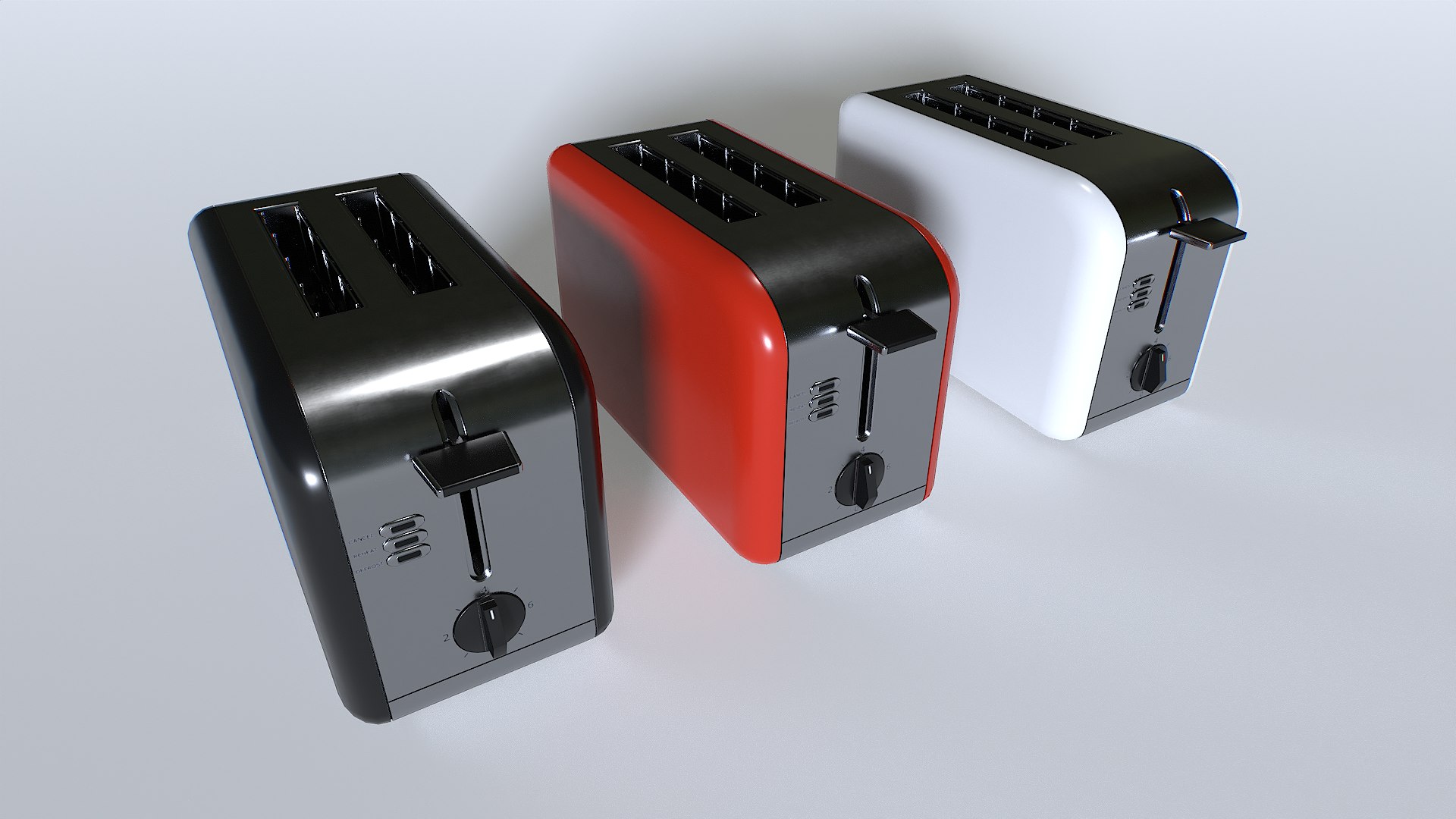 Toaster Set 1 3D Model - TurboSquid 2352314