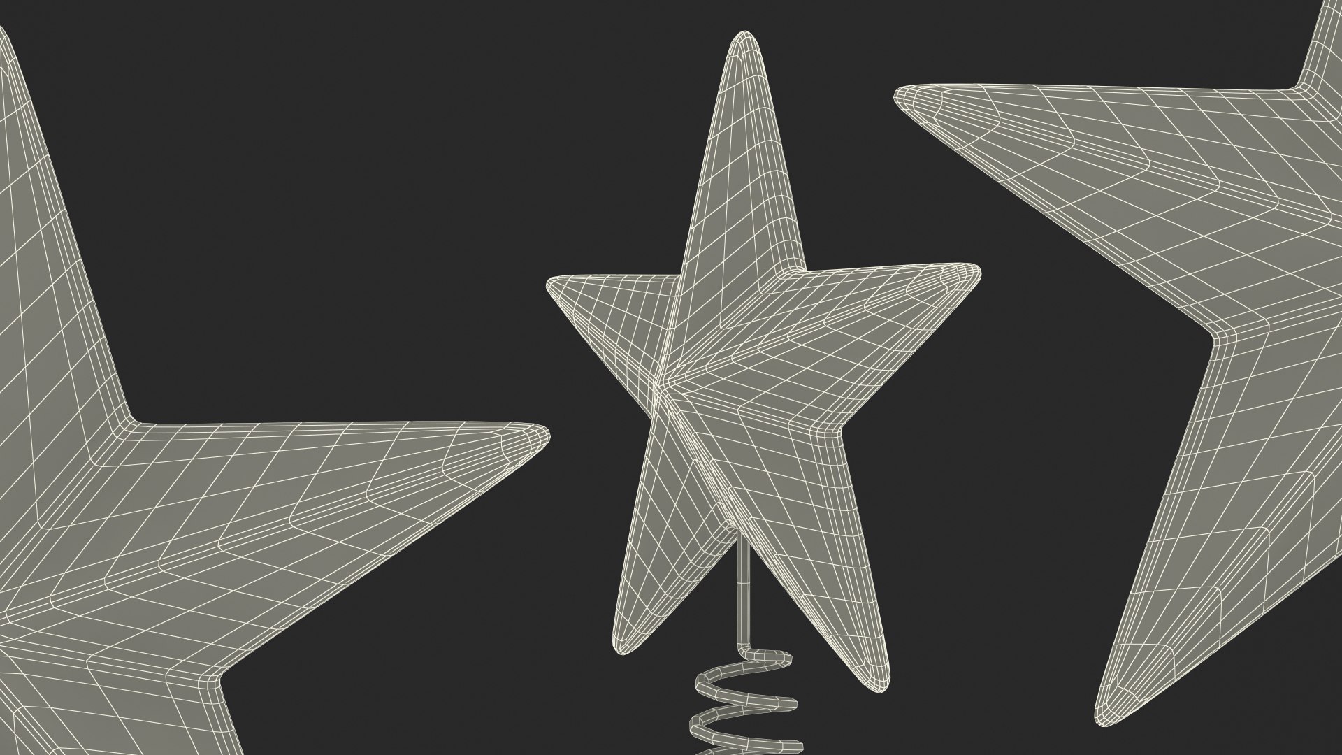 3D Silver Star Tree Topper - TurboSquid 1456861