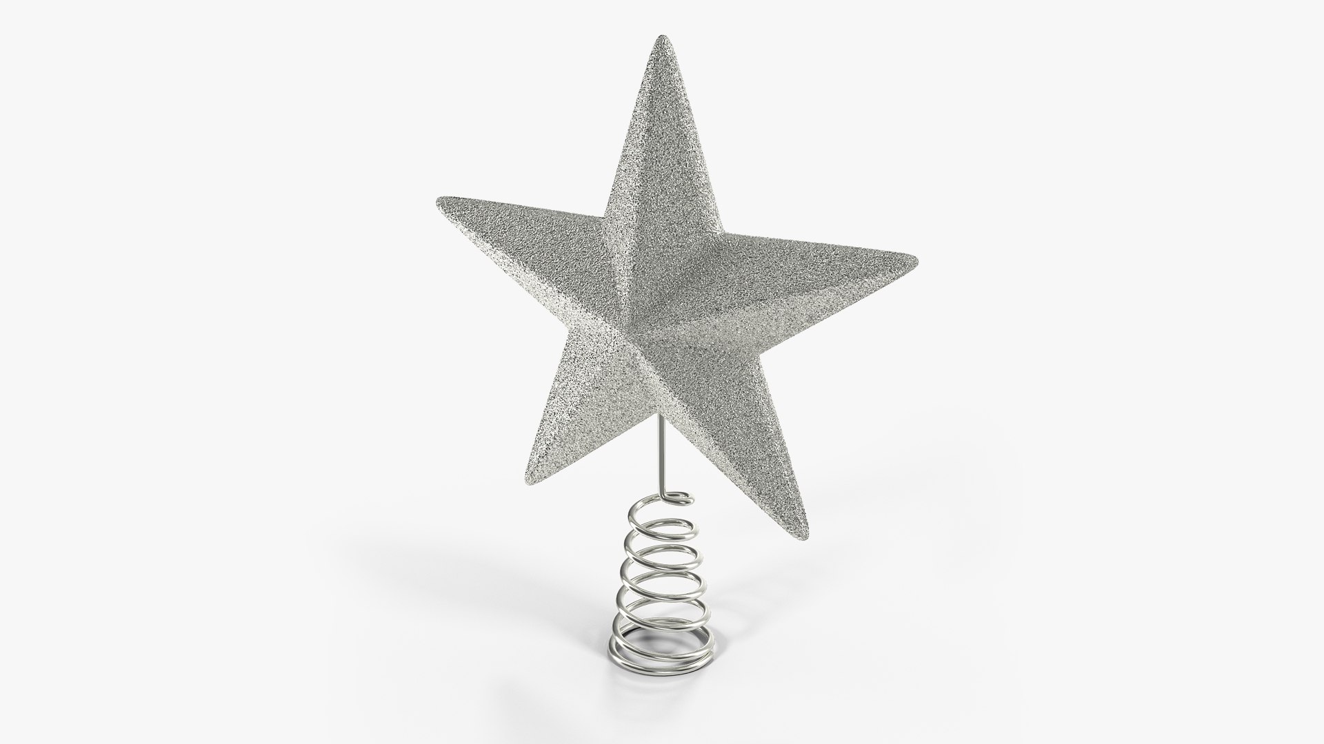 3D Silver Star Tree Topper - TurboSquid 1456861