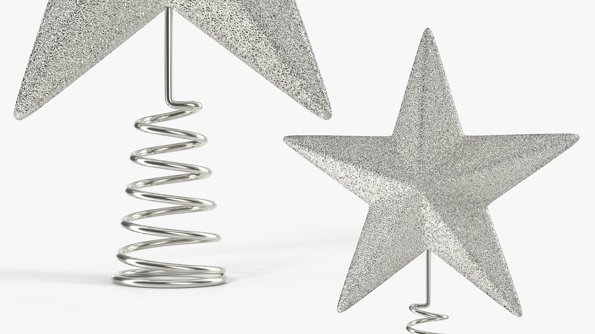 3D Silver Star Tree Topper - TurboSquid 1456861