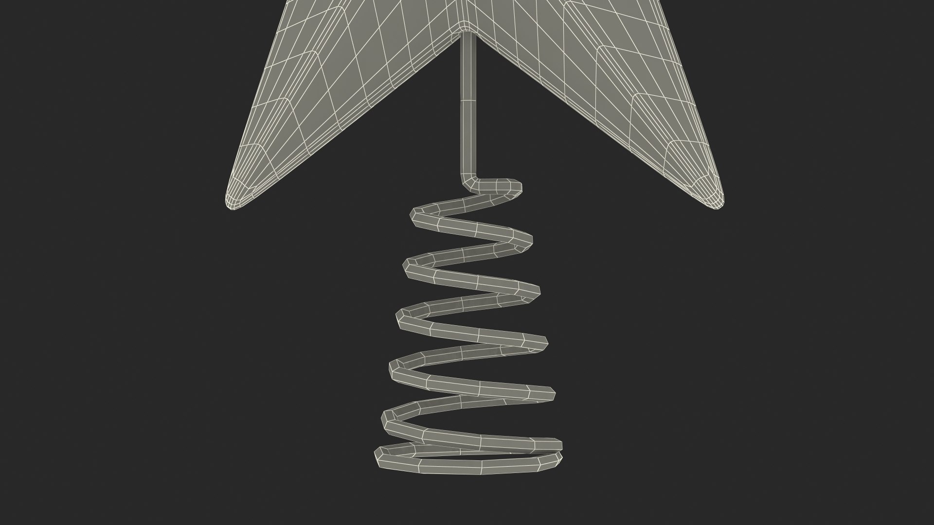 3D Silver Star Tree Topper - TurboSquid 1456861