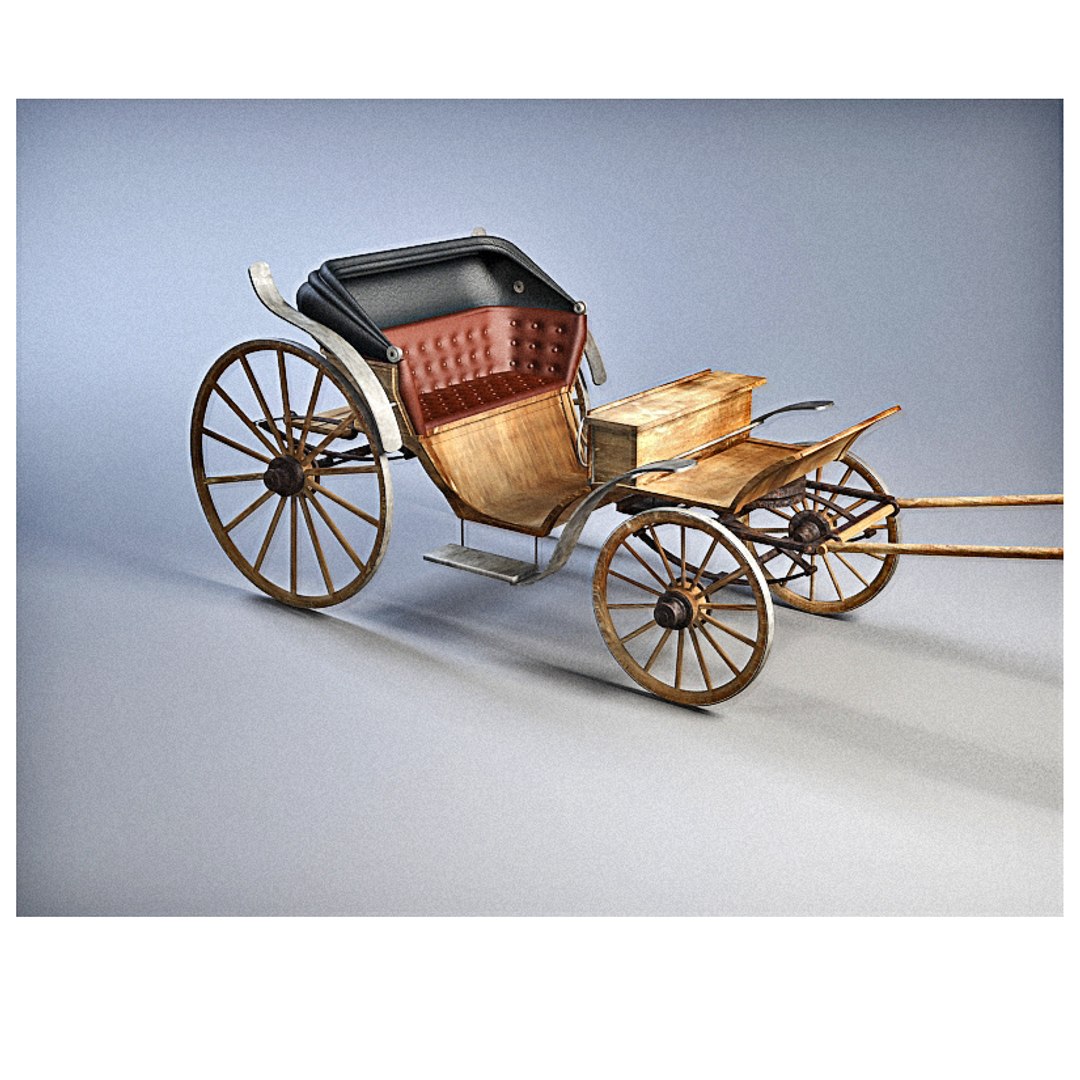 3D carriage car model - TurboSquid 1151250