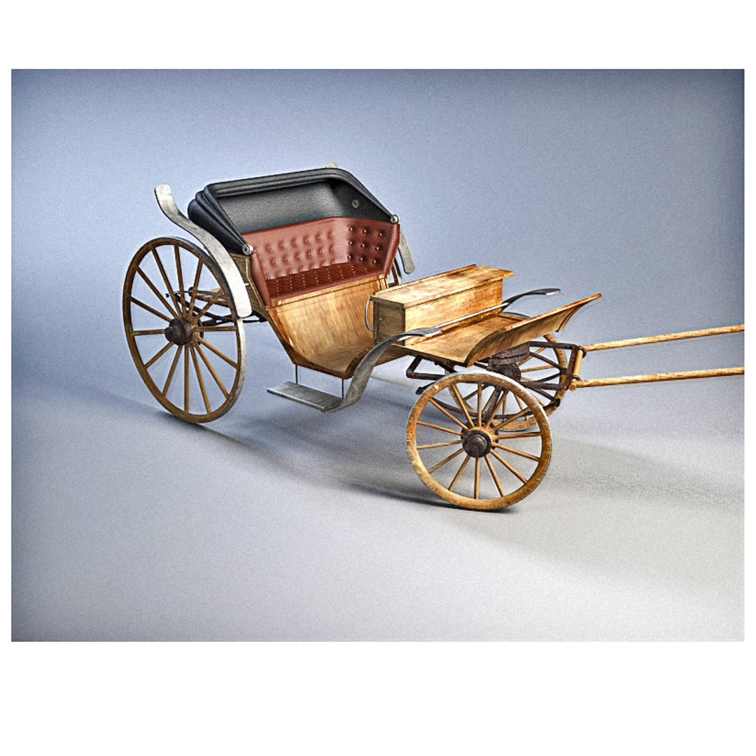 3D carriage car model - TurboSquid 1151250