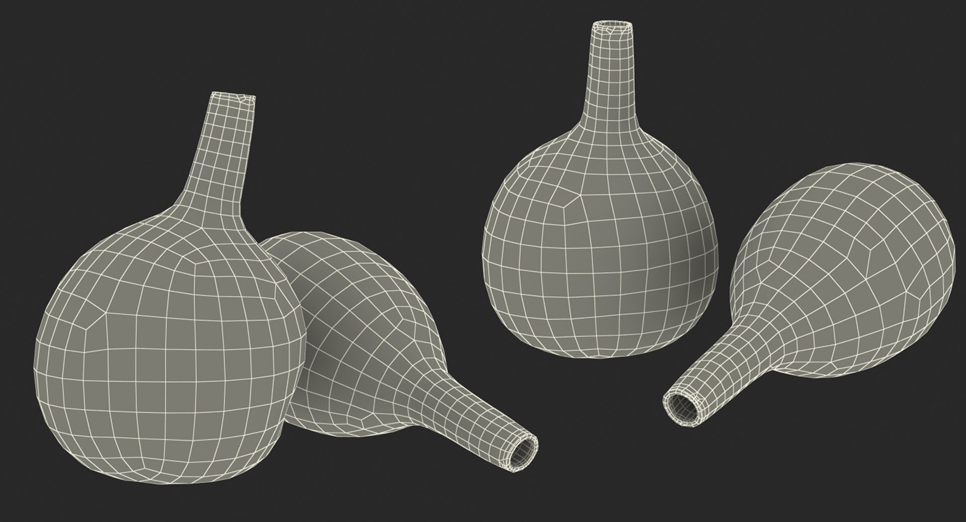 Gourd Containers Set 3D Model | 1145916 | TurboSquid