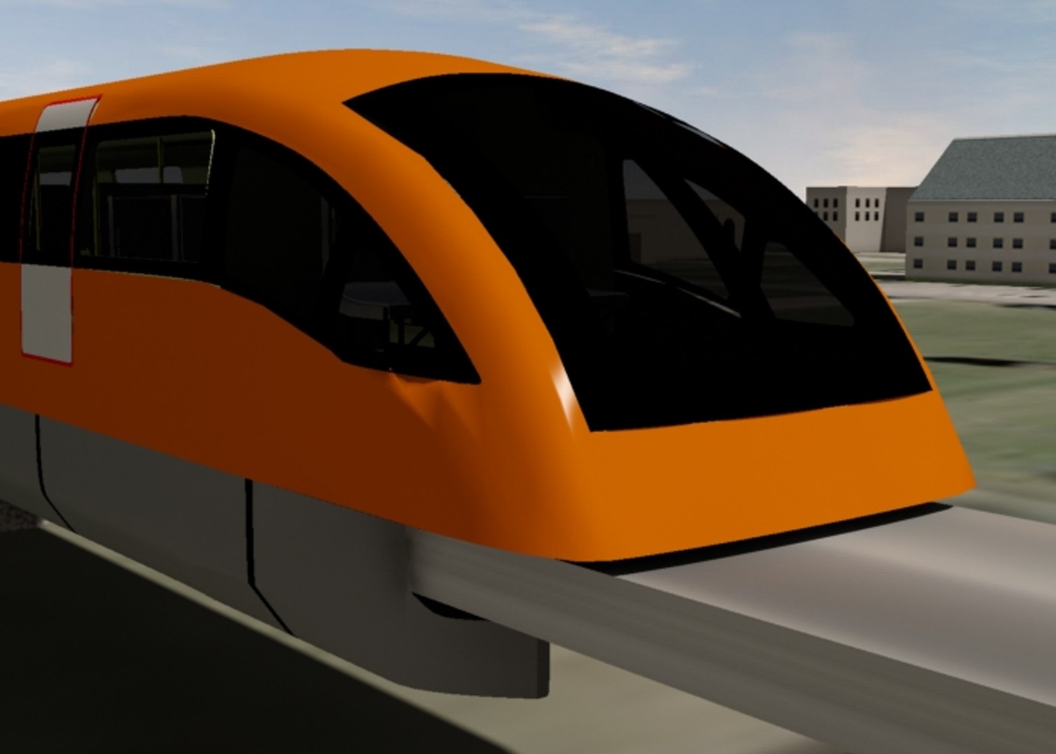 3d German Transrapid Magnetic Levitation Model