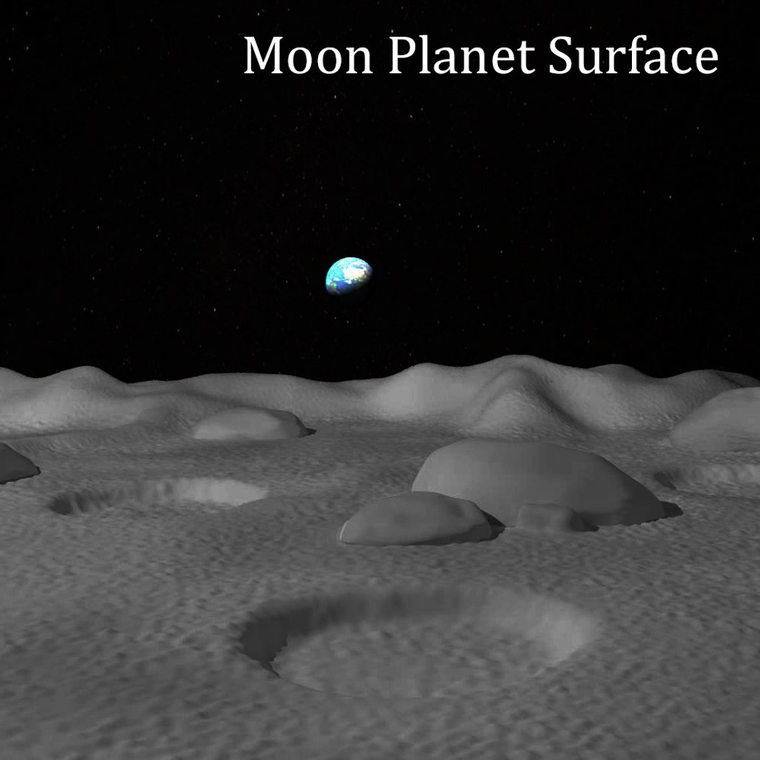 Moon Surface 3D Model - TurboSquid 1183305