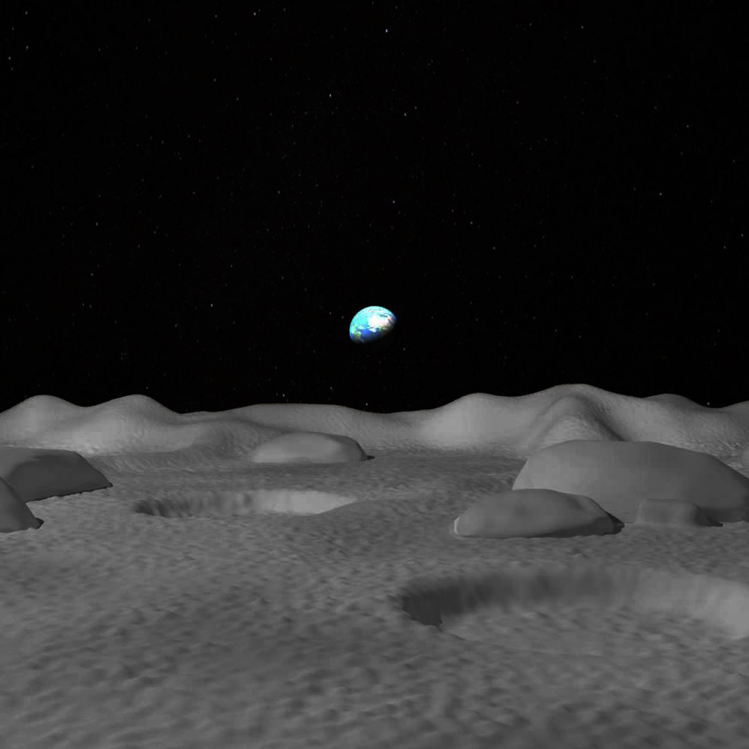 Moon Surface 3D Model - TurboSquid 1183305