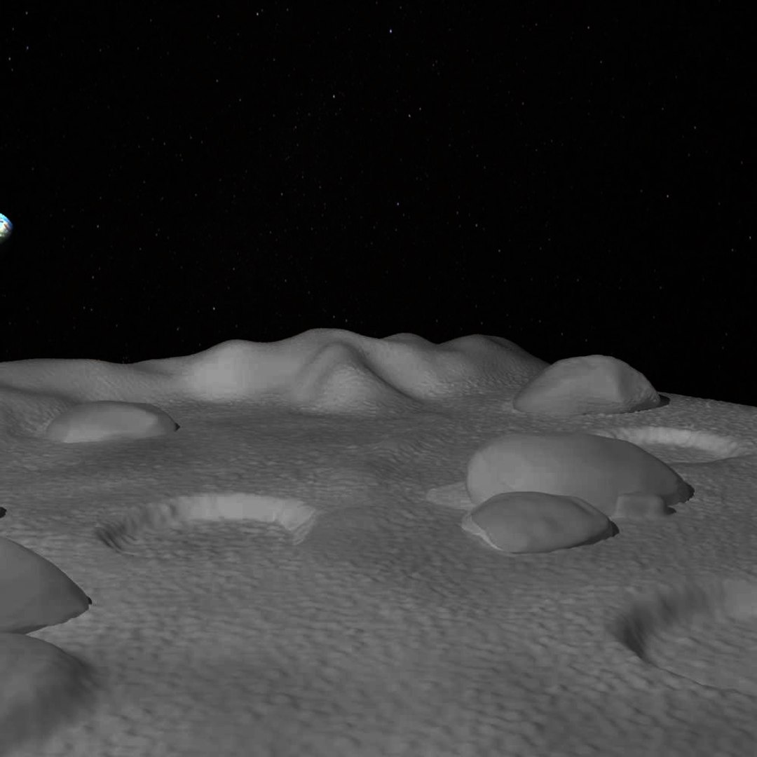 Moon Surface 3D Model - TurboSquid 1183305