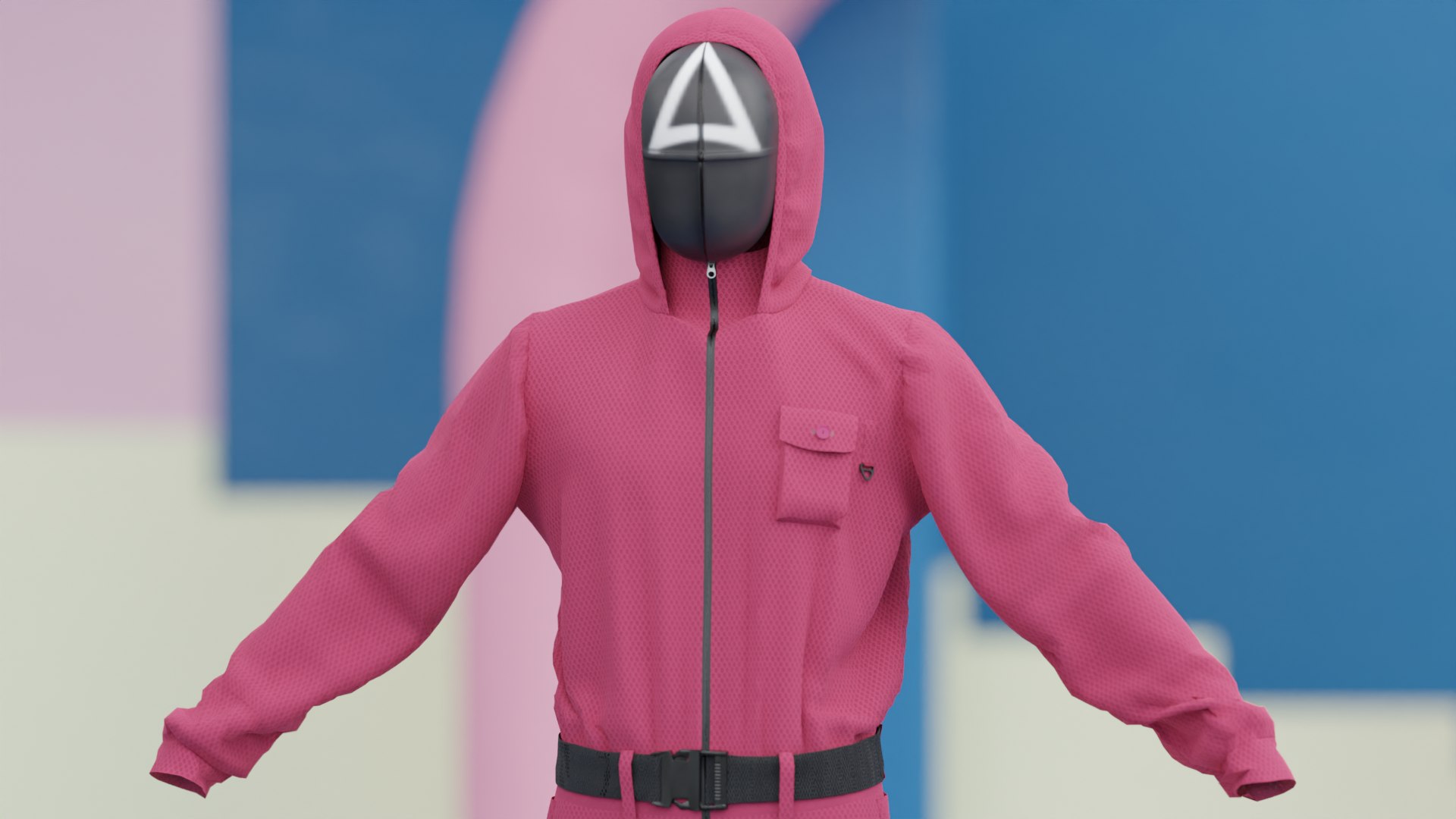 modelo 3d Squid Game - Pink soldier - TurboSquid 2048915