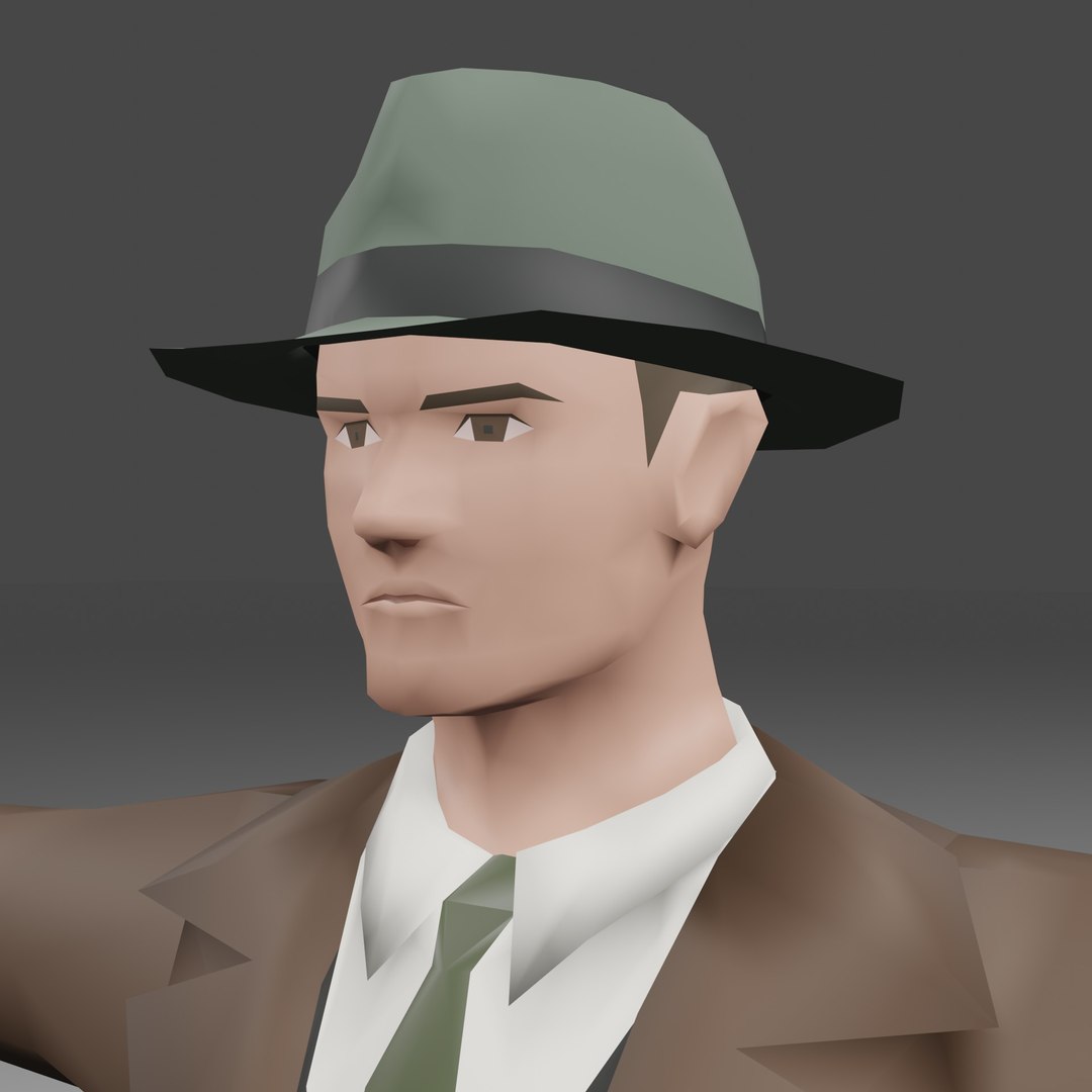 Lowpoly Stylized Detective updated edition 3D model - TurboSquid 1959149